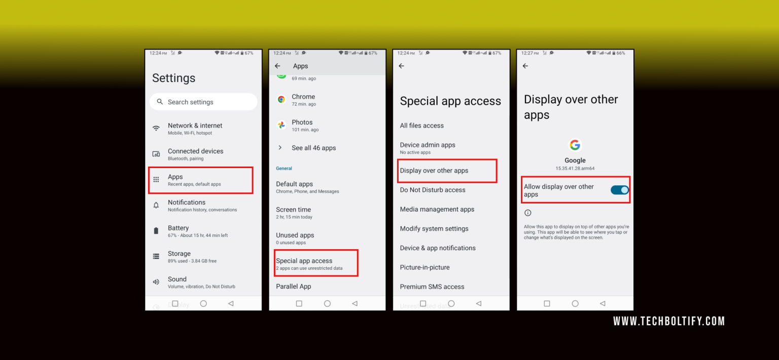 Display Over Other Apps and Fix If Not Available - Possible Fixes - Tech Boltify