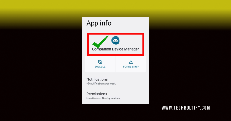 Companion Device Manager on My Phone (App or Spyware)