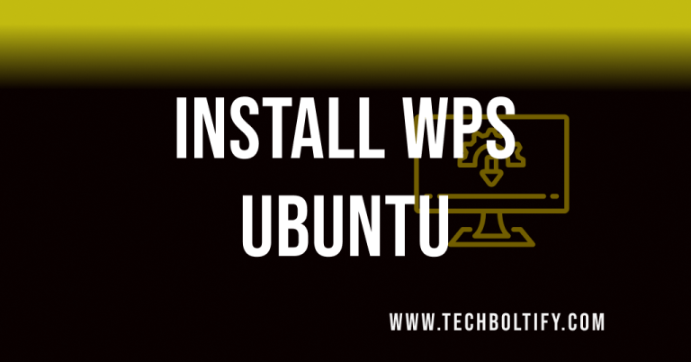 How To Install WPS on Ubuntu - Tech Boltify