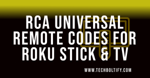 RCA Universal Remote Codes for Roku Stick & TV - Easy Pairing Guide